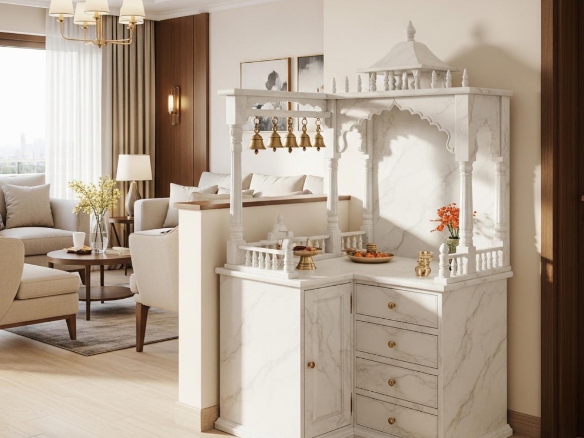 Top 10 Small Marble Mandir Designs for Flats & Apartments