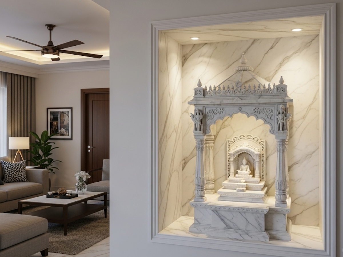 Top 10 Small Marble Mandir Designs for Flats & Apartments